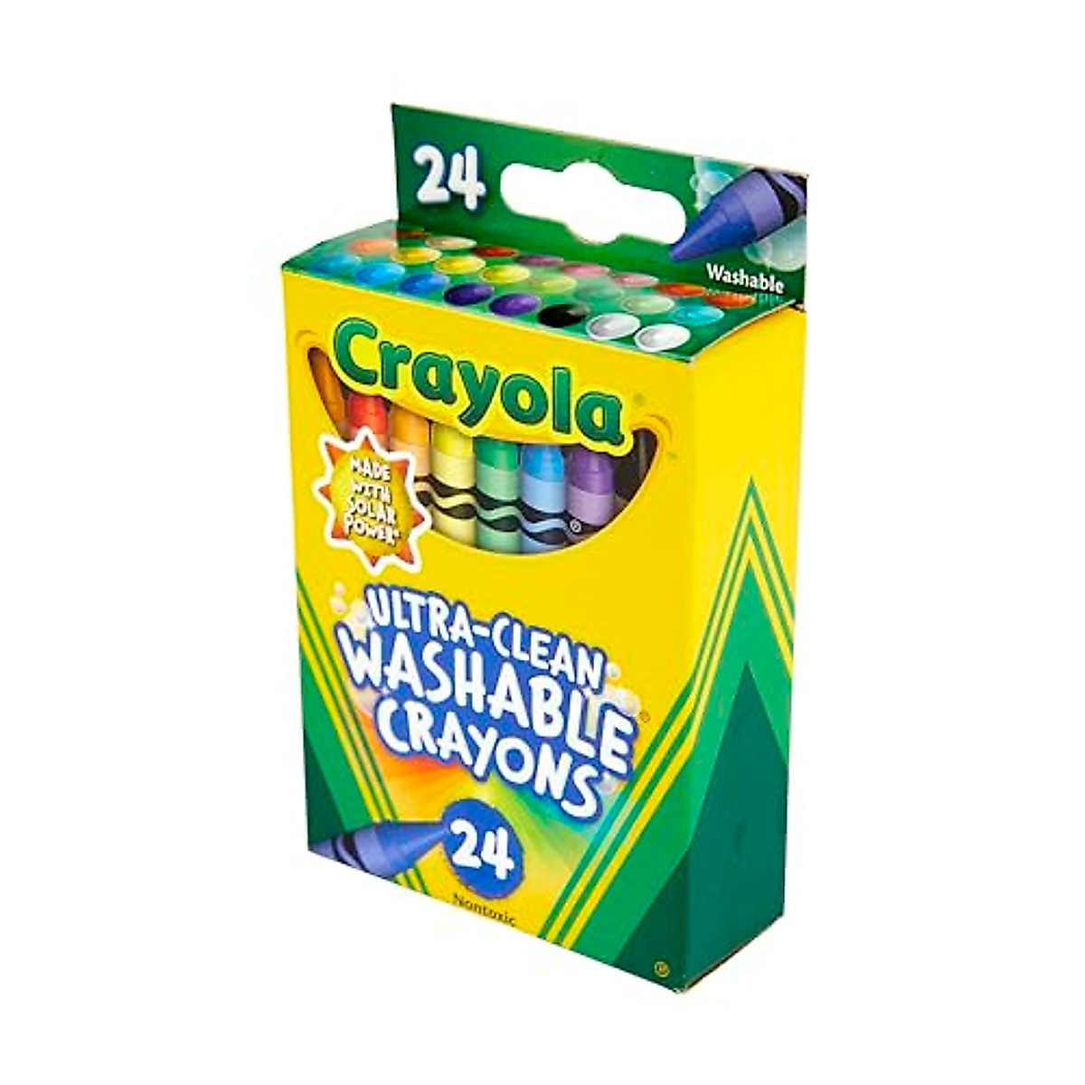 Crayola Washable Crayons, School Supplies, 24 Count