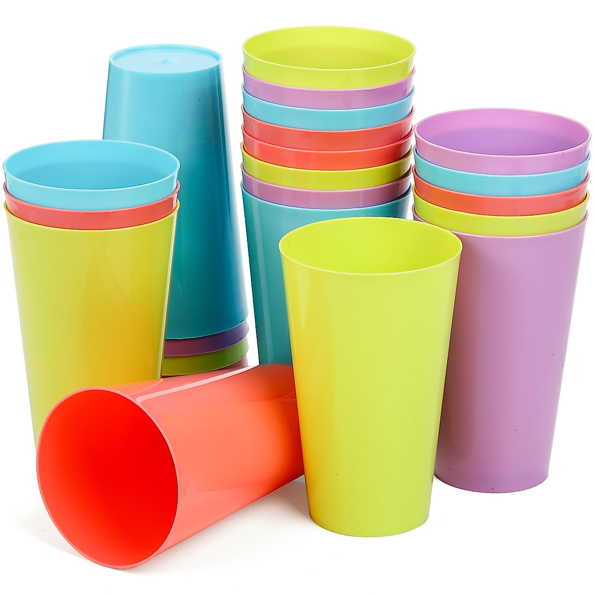 Pumtus 24 Pack Unbreakable Tumbler Cups - 13 OZ