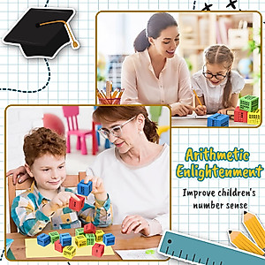 Hanaive 20 Pcs Ten Frame Dice Large Foam Dice for Classroom Math Manipulatives Kindergarten Classroom Supplies for Teachers Elementary Subitizing Dice Educational Counting Toys Math Learning Tools