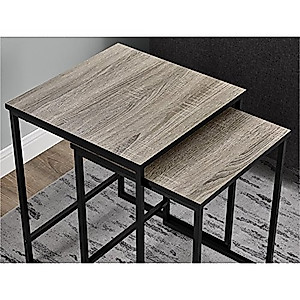 Ameriwood Home Stewart Nesting Tables, Weathered Oak