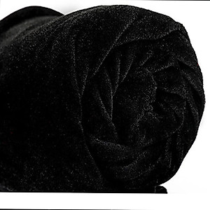 2 Size Black Velvet,Velvet - 90% Polyester Fiber 10% Spandex, Sold by Size, 162 cm Wide, Used for Sewing Home Decoration, Clothing, Skirts, Dresses and DIY handicrafts