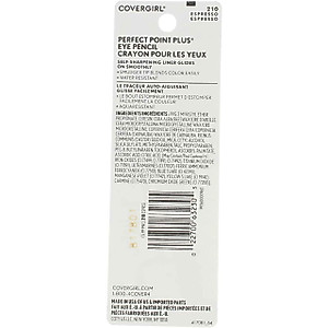 CoverGirl Perfect Point Plus Self Sharpening Eye Pencil, Espresso [210], 0.008 ounces (Pack of 3)