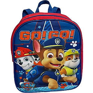 Ruz Paw Patrol Toddle Boy 12 Inch Mini Backpack (Red-Blue)