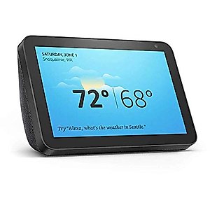 Certified Refurbished Echo Show 8 (1st Gen, 2019 release) -- HD smart display with Alexa – stay connected with video calling - Charcoal