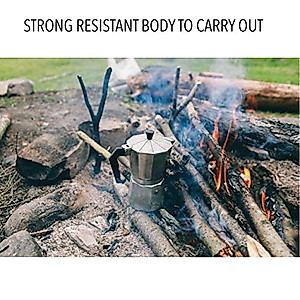 Coffee Espresso Maker/Moka Express, Aluminum, Stove Top, For 6 Cups