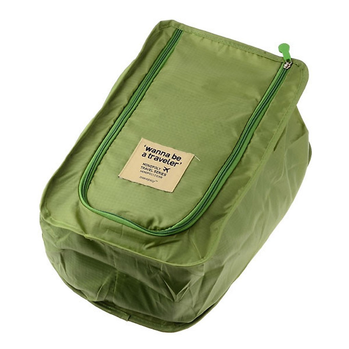 Waterproof Nylon Travel Portable Shoes Zipper Handle Carrying Case Organizer Home Shoes Free Stand Packing Cubes Box Storage Bag Dustproof Protective Pouch