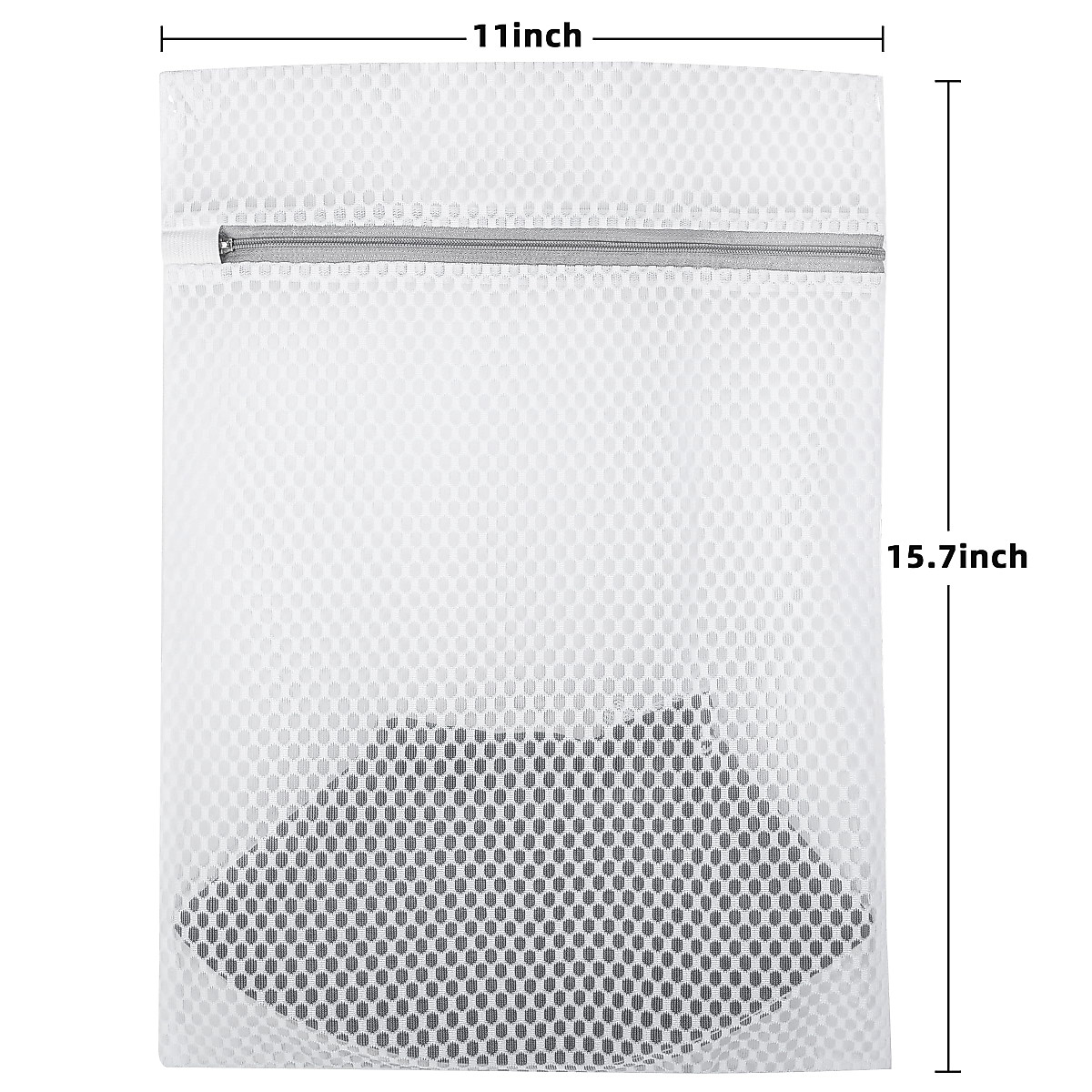 Laundry Bag 4 Pcs Mesh Laundry Bags 12 x 16 Inches Durable Zipper Mesh bag Mesh Wash Bags Lingerie Bags for Washing Delicates Laundry Bags for Traveling Delicates Bag for Washing Machine