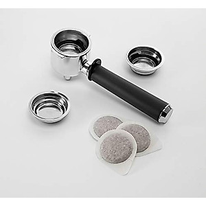 De'Longhi All-in-One Combination Coffee Maker & Espresso Machine + Advanced Adjustable Milk Frother for Cappuccino & Latte + Glass Coffee Pot 10-Cup, COM532M black