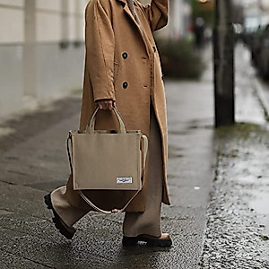 KALIDI Tote Bag Women Large Corduroy Bag with Zipper Fashion Corduroy Tote Handbag Purse Mini Hobo Crossbody Shoulder bag