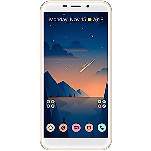 RCA G2 32GB+3GB RAM, 5.5" 18:9 Display, Android 9 Pie, Unlocked Phone (White/Gold)