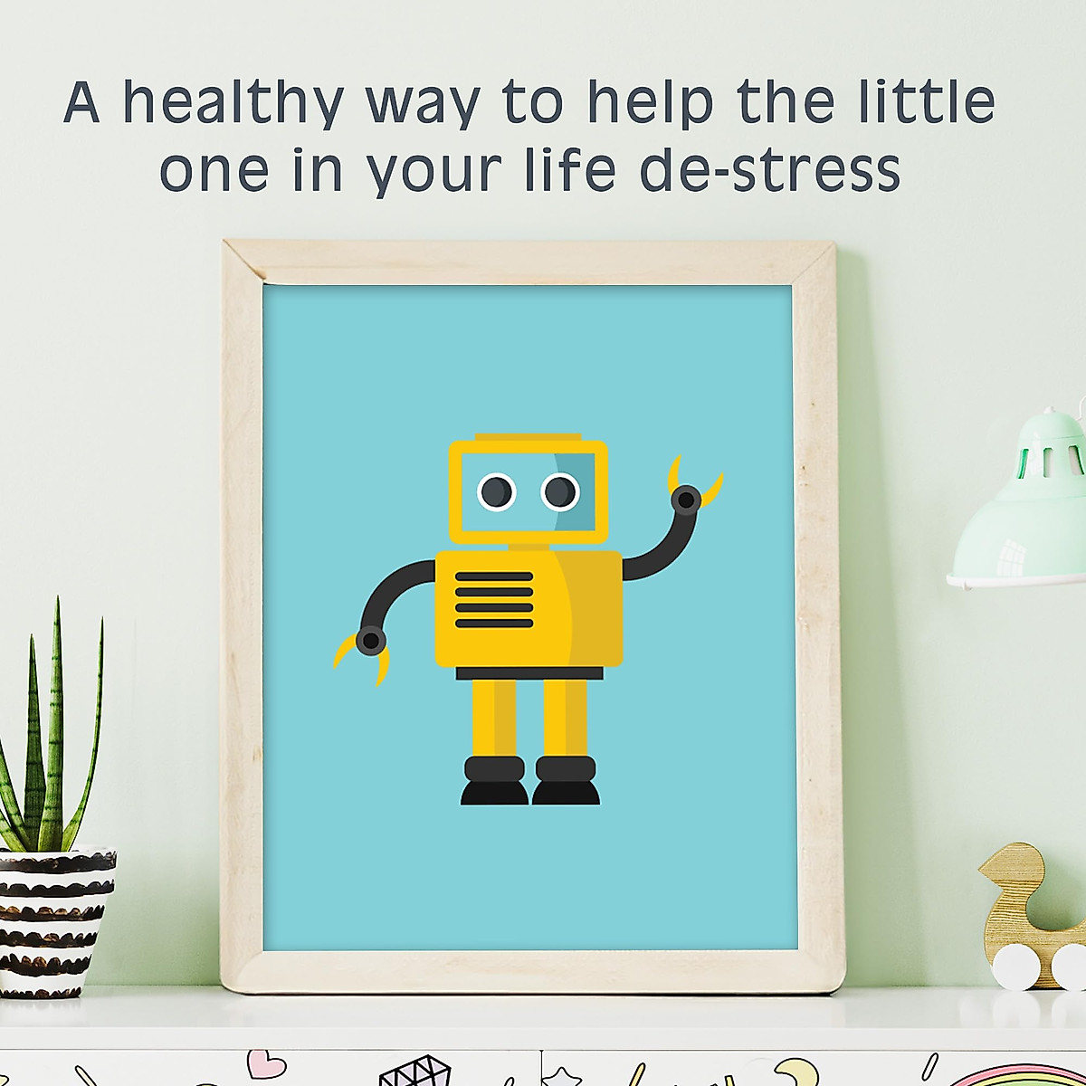 Pink Picasso Kits Paint by Number for Kids Ages 5-12 | DIY 8x10 Beginners Kids Paint Set Color by Numbers Canvas Painting Kits | As Seen On Shark Tank & Oprah's Favorite Thing| (Robot)