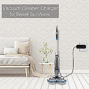 Replacement for Bissell SpinWave Mop Charger, Power Cord Compatible with Bissell 2315/2315A/23157/23158/23159/2037, 1614563 Charging Cord Replacement for Bissell SpinWave Cordless Hard Floor Expert