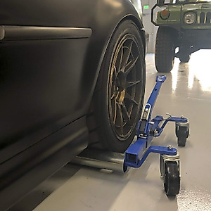 Jackco 1500 LB 12.5” Wheel Car Positioning Dolly with Ratcheting Foot Pedal (2 Pack)