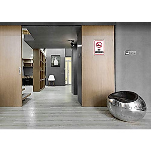 No Smoking Sign,4 Pack No Smoking Metal Reflective Signs - 10 x 7 Inches .040 Rust Free Heavy Duty Aluminum sign - UV Printed With Professional Graphics - Easy To Mount - Indoor & Outdoor use