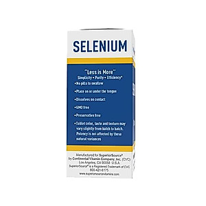 Superior Source Selenium Nutritional Supplements, 200 mcg, 60 Count
