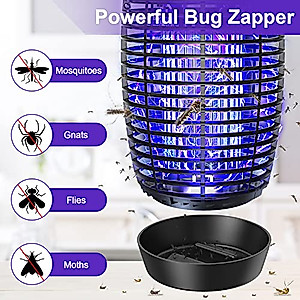 PALONE Electric Bug Zapper for Outdoor/Indoor, 4500V 20W Mosquito Zapper Indoor, Waterproof Mosquitos Killer Outdoor, Fly Zapper for Home Garden Back Yard Patio