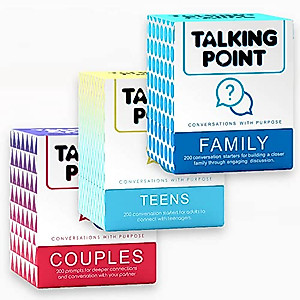 Family Talk Bundle (Teens): 600 Thought Provoking Conversation Starters - 3 Packs: Family + Couples + Teens