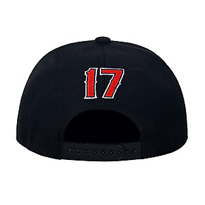 SHOT17ME 17 Ohtani Baseball Cap 3D Embroidered Hip hop Outdoors Snapback Adjustable Hat (Black)