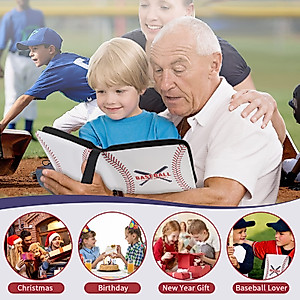 Baseball Card Binder with Sleeves 440 Pockets, Gifts for Baseball Card Collectors, Trading Card Holder Compatible with Topps Card, 55 Sleeves Card Album Card Storage Organizer