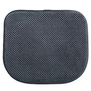 PAGGED Grey Foam Seat Cushions Kitchen Chairs Pads for Dining Chairs Non Slip Office Seat Cushions Washable U Shaped Soft Thick Large Metal Wooden Chair Cushions,17" x 15"