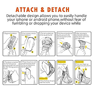 Loksengtech-Wristband Phone Holder 360°Rotatable -Phone Armband is Detachable -Running Phone Holder for 4''-6.5''Phones,for Sports,Exercise(Black)