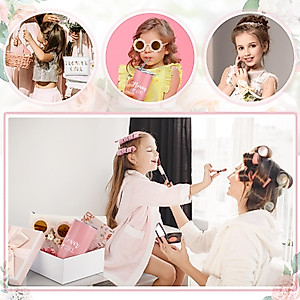 Sieral 16 Pcs Flower Girl Gift Flower Girl Tumbler with Straw Bridesmaid Gifts Flower Girl Proposal Box Bow Canvas Bag Sunglasses Hair Scrunchies Hair Clips Proposal Card for Wedding Birthday Party