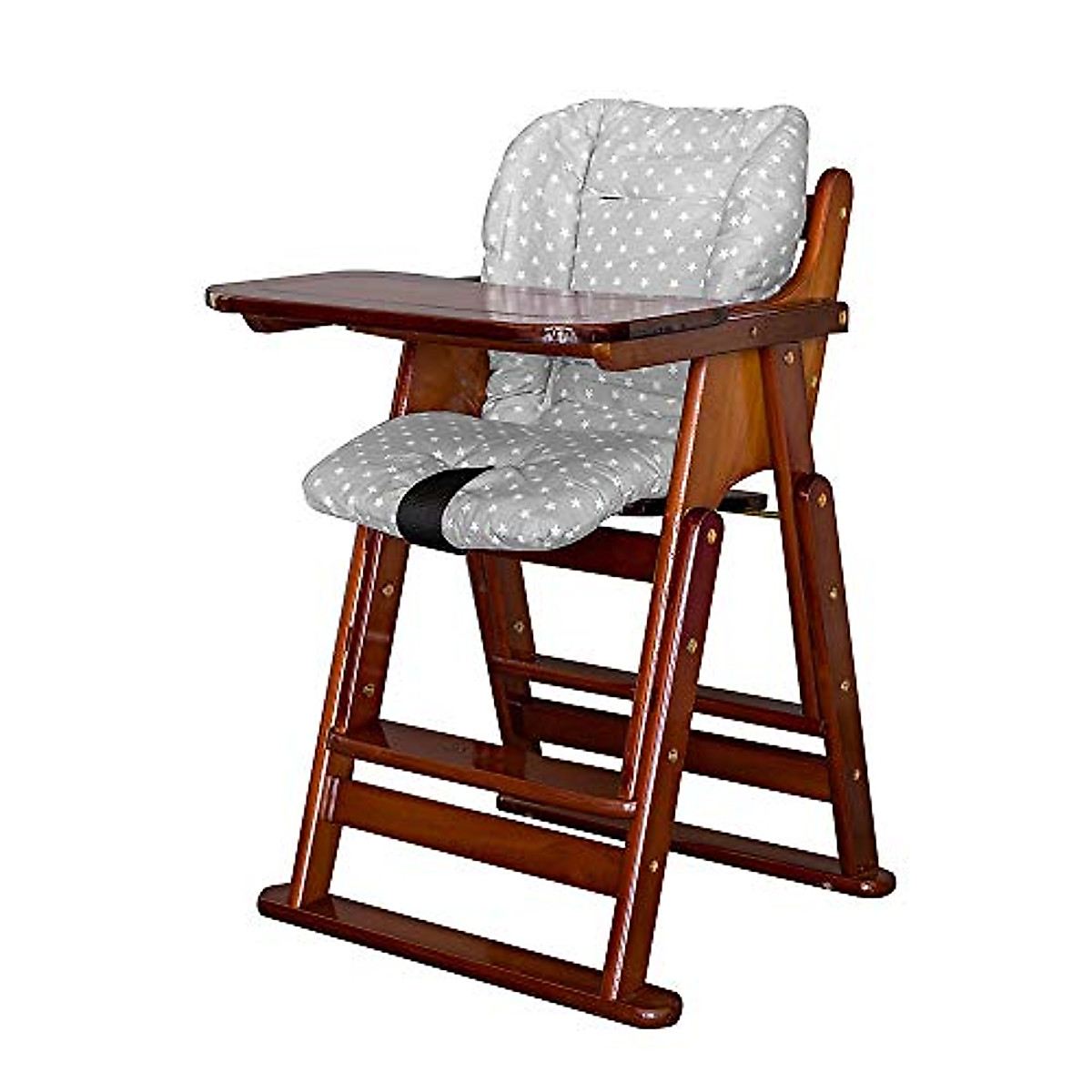 High Chair Cushion, High Chair Pad/seat Cushion/Baby High Chair Cushion,Soft and Comfortable,Light and Breathable,Make The Baby More Comfortable (Gray Background Stars Pattern)