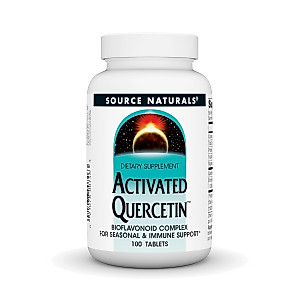 Source Naturals Activated Quercetin - Plant-Derived Bioflavonoid Complex - Seasonal & Immune Defense* - 100 Tablets