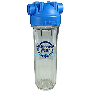 KleenWater KW2510HT Whole House or Under Sink Water Filter, Water Filtration System, 2.5 x 10 Inch Housing, Bracket and Wrench (1)