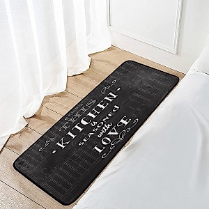 This Kitchen is Seasoned with Love Kitchen Rug Laundry Room Mat Farmhouse Decor Floor Runner Rug Bedroom Porch Doormat 39x20in