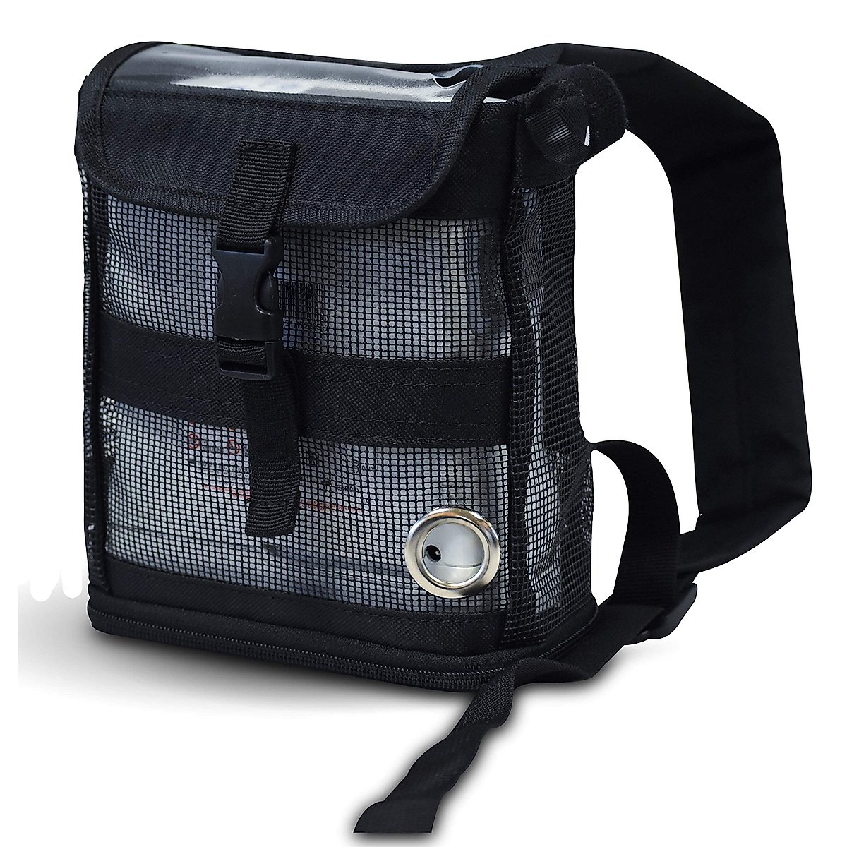 O2TOTES USA Backpack Custom Fit For Inogen One G4, Inogen Rove 4, OxyGo Fit; Ultra Lightweight, Mesh Panels, Zippered Bottom