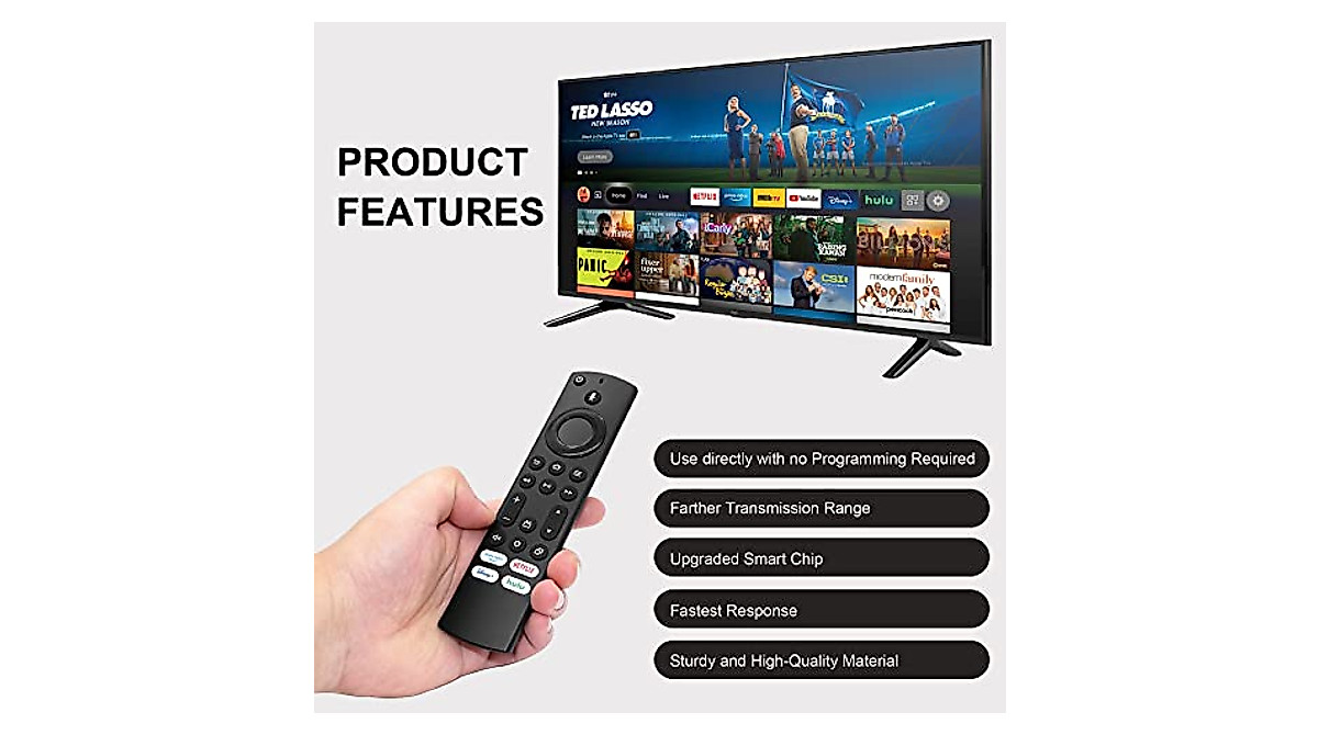 Insignia Fire TV Remote Replacement - ZYK Voice NS-RCFNA-21