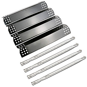 Uniflasy Replacement Part for Nexgrill 720-0925P Burner Tube, Heat Plates for Nexgrill 720-0896 720-0896B 720-0896E, for Home Depot Nexgrill Replacement Parts 4 Burner, 4 Pack