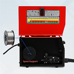 145Amps Mig Welder, 110V Mig Welding Machine & Gasless Flux Core Mig Wire, Mild Steel E71TGS 0.035'' Diameter, 2-Pound Spool