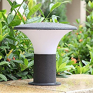 ZMY Aluminum Garden Home Pillar Lighting Villa Outdoor Modern Column Lamp Park Decorative Anti-Rust Post Light Waterproof PC Lawn Pathway Illumination
