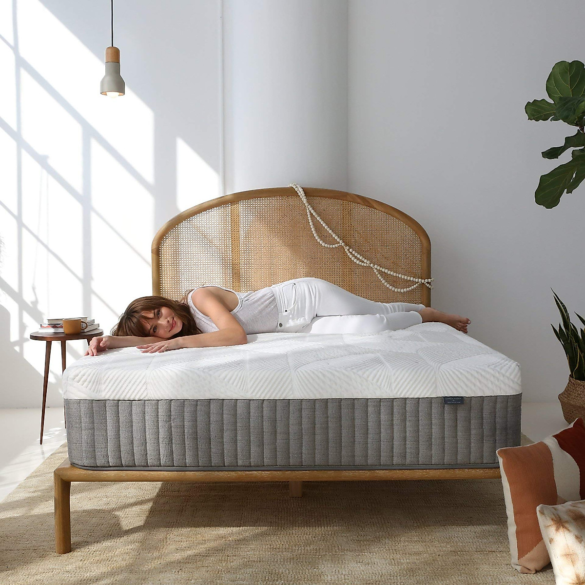 Brentwood Home Cypress Luxe Cooling Charcoal Infused Memory Foam Mattress, Non-Toxic, Made in California, 13-Inch, King Size