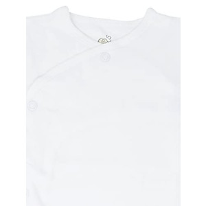 CozeeME Baby Boys 3 Pack Short Sleeve Side Snap Grow With Me Bodysuit 0-3 Months