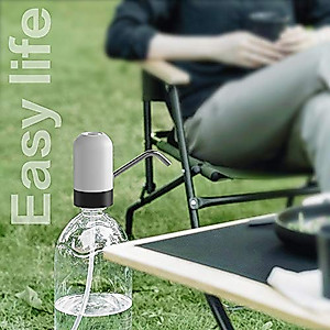 Water Dispenser 5 Gallon,MIKOSI Water Jug Dispenser Universal Electric Water Bottle Dispenser, Water Pump For 5 Gallon Bottle With 2 Silicone