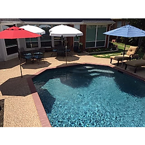 Cool Pool Stainless Steel Deck Mounted Umbrella Sleeve with Umbrella Adapter and Flush Mount Cap Cover