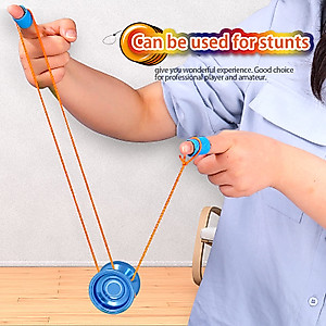 HNYYZL Polyester Yoyo String with 100pcs Professional Yoyos String Replacement for Responsive and Non Responsive Yoyos and 10 Pieces Finger Brace