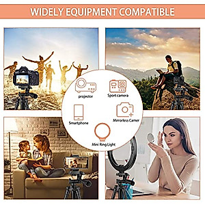 60" Phone Tripod, UEGOGO Tripod for iPhone with Remote Shutter and Universal Clip, Compatible with iPhone/Android/Sport Camera Perfect for Video Recording/Selfies/Live Stream/Vlogging