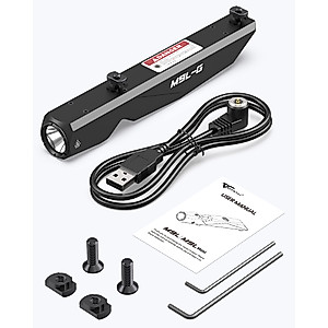 Votatu M9L-G 1600 Lumens Light Laser Combo Compatible with M-Lok Rail Surface, Tactical Flashlight and Green Laser Sight for Rifle, Strobe Function, Magnetic Rechargeable