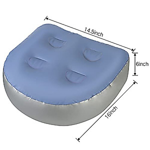 Merkisa Hot Tub Seat, Inflatable Hot Tub Seat with 4 Suction Cups, and Durable Hot Tub Seats for Inflatable Hot Tub & Spa (Navy)