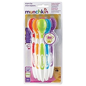 Munchkin Soft Tip Infant Spoons 6 Pack