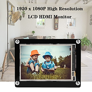 Eboxer 3.5 Inches 1080P IPS Display for Raspberry Pi, Touch Screen LCD Display with Black Acrylic Case, HDMI Monitor for Raspberry Pi, PC Computer DIY Set, Tablet Replacement Part