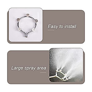 Atomizing Nozzles Stainless Steel Misting Nozzles Ring Shaped Porous Atomizing Misting Sprayers for Garden Humidification Spraying