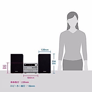 Panasonic CD Stereo System USB Memory / Bluetooth Correspondence Silver SC-PM250-S