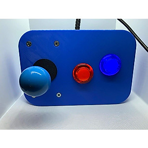 Atari Joystick 7800 2600 Controller Control Arcade Stick Handmade 3D Printed Case Blue