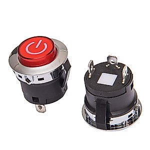 jiaruixin A Key Starts The Power Switch Button Start Switch Accessory, for Kids Powered Ride on car Children Electric Ride on Toys Replacement Parts