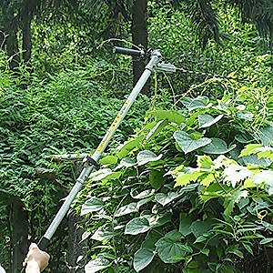 Reach to 16 Feet Gas Pole Saw for Tree Trimming,Cordless Gas Pole Chainsaw Hedge Trimmer Grass Brush Cutter Multifunctional Tools